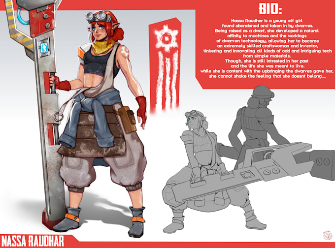 Full from scratch character designs by Redmonoart | Fiverr