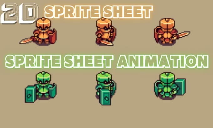 Design 2d Character Sprite Sheet Sprite Sheet Animation Game Art Pixel By Vonsprite Fiverr 2336