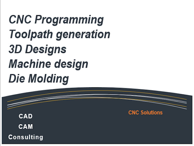 Do cnc programming cad cam software and g code programming by Ahmedelmougy522 | Fiverr
