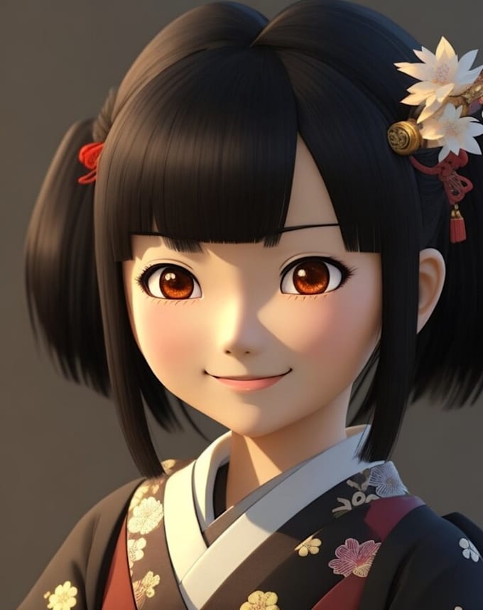 Do a 4k ai generated image of realistic anime style by Kokichan | Fiverr