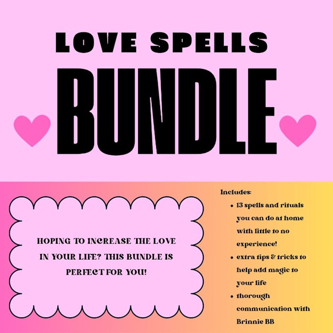 Send you 13 diy love spells and rituals by Brinnie_bb | Fiverr