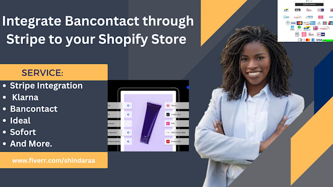 Integrate bancontact through stripe to your shopify store by Shindaraa | Fiverr
