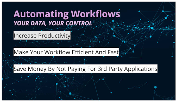 Automate your extensive tasks and workflow by Hamzahmed1994 | Fiverr
