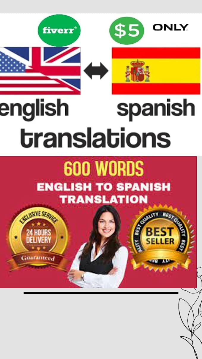 Translate english to spanish and spanish to english by Muhammadyous616 ...