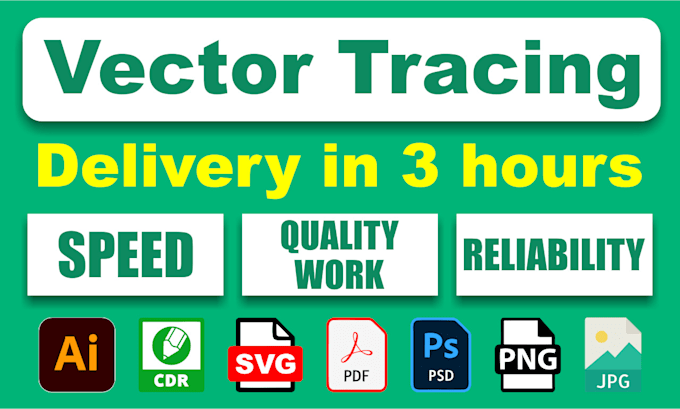 Vector tracing like logo, sketch, image and convert into vector format ...
