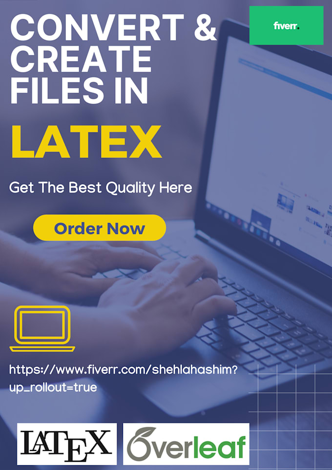 Convert and create documents in latex by Shehlahashim | Fiverr
