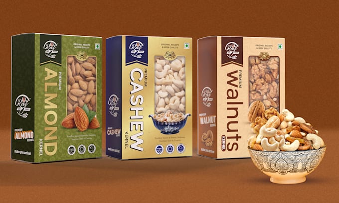 Do create dry fruits packaging design or label design by Amit_basak ...