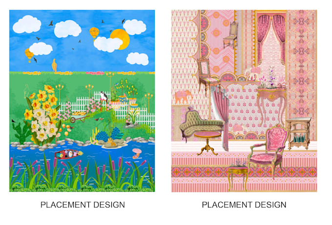 Create seamless patterns and placement prints for textile by ...