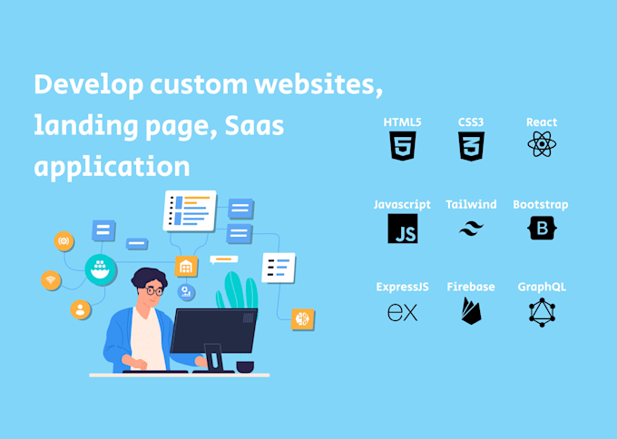 Develop custom saas web applications using react nextjs graphql nestjs firebase by Munimzafar13 ...