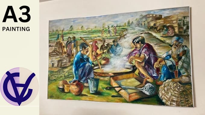 Make a custom a3 sized painting for you by Calliart675 | Fiverr