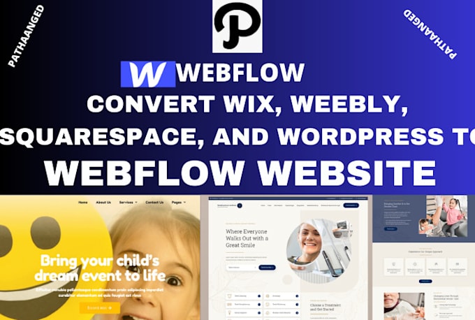 Clone and convert, wix, weebly, squarespace , wordpress to webflow website by Pathaanged | Fiverr
