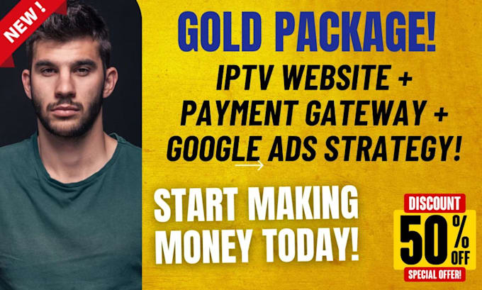 Create your iptv website, safe payment gateway, google ads strategy by Karimlaidi | Fiverr
