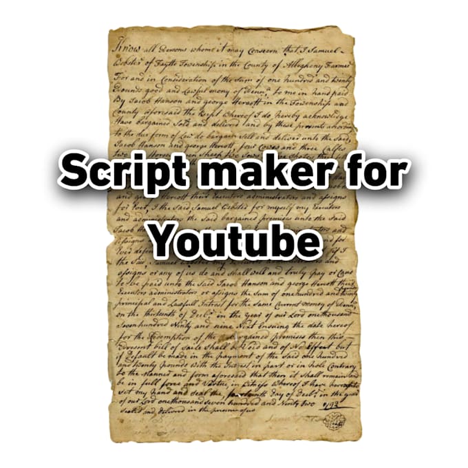 Make an ai script for your youtube video by Hamzah___ | Fiverr