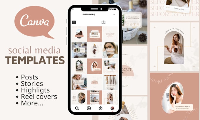 Design amazing editable canva templates by Ilyasstemplates | Fiverr