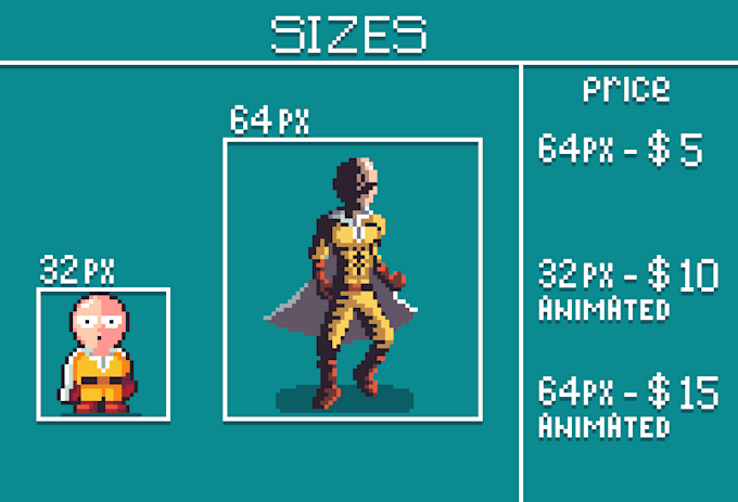 Create sprites, animations and pixel art illustrations for you by ...