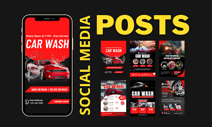 Create 30 stunning social media post designs by Jobayernarail | Fiverr