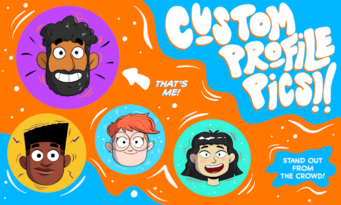 Design you a fun profile picture by Rajsolankiart | Fiverr