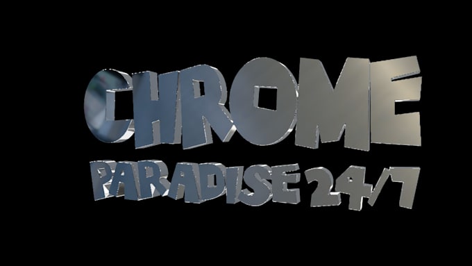 Design 3d chrome effect with animation by Opinbayu | Fiverr