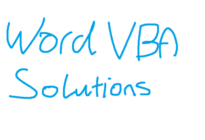 Create word macros that automate basic tasks by Toniov | Fiverr