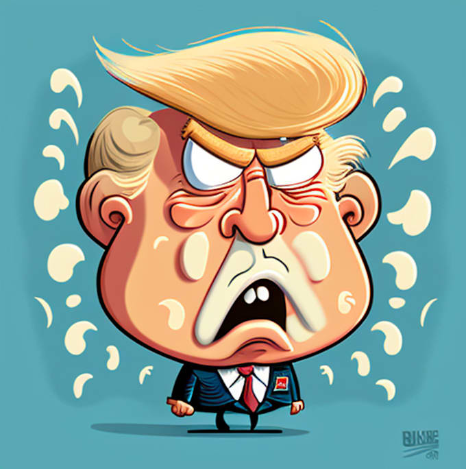 Make a political cartoon art for you by Jageetam | Fiverr