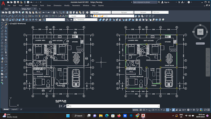 Draw floor plans, elevations and section in autocad by Kheenn | Fiverr