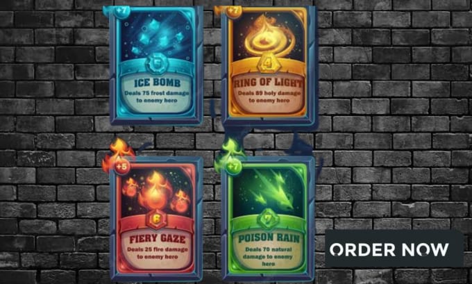 Design card game, tarot game, board game, game card design by ...