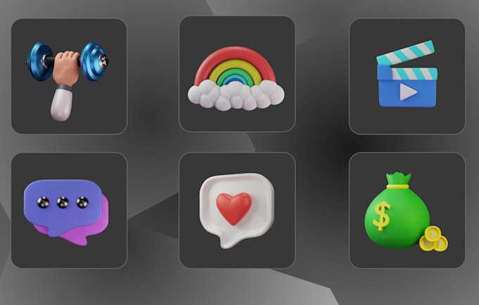 Make 3d icons and 3d illustrations for microstock needs etc by Anazokta ...