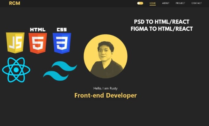 Code Website Using Html React Javascript Css And Host Free By Rustymendoza901 Fiverr