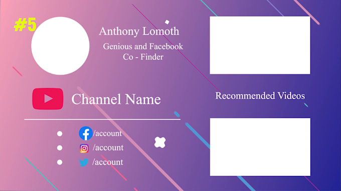 Design outro end screen animation for youtube by Ihsanurehman | Fiverr