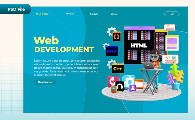 Design A Responsive Html Css Bootstrap Website By Kingkhan342 Fiverr