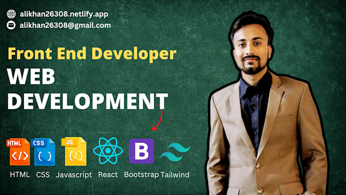 Be your frontend developer with html, css and javascript by Alikhan26308 | Fiverr