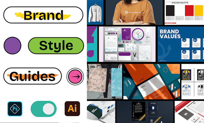 Design top notch brand style guides, modern brand book, corporate book ...