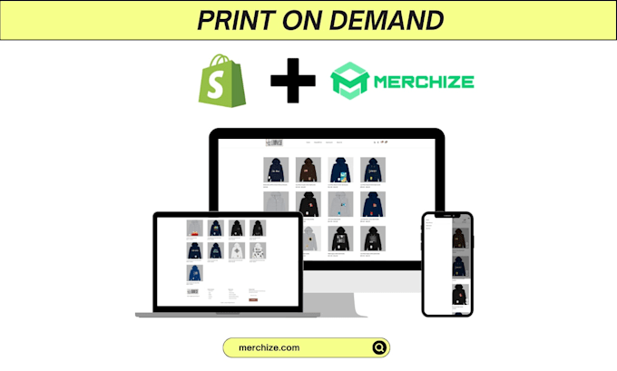 Design shopify print on demand store using merchize by Ali_huma1120 | Fiverr