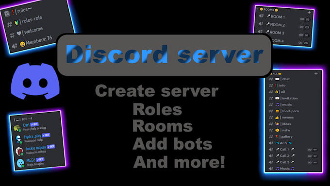 Create and setup you discord server by Meraxcz | Fiverr