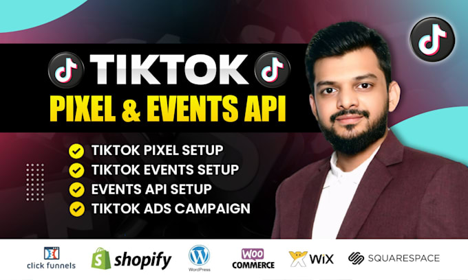 Fix or set up tiktok pixel event api, snapchat pixel shopify, ga4, fb pixel, gtm by Sharifnawas7 ...