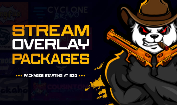 Design custom twitch overlay packages by Outisdesigns | Fiverr