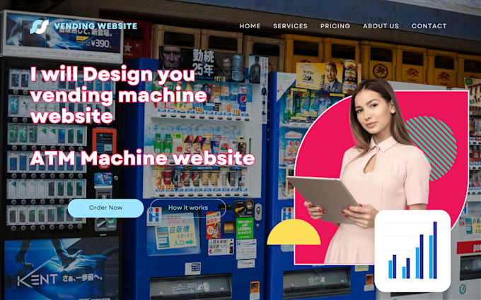 Design vending machine websites atm machine website vending business ...