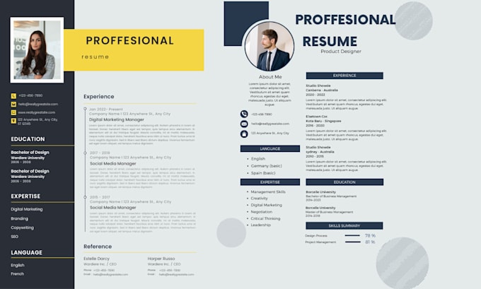 Design resume professionally template and rewrite by Blessedjonah678 ...