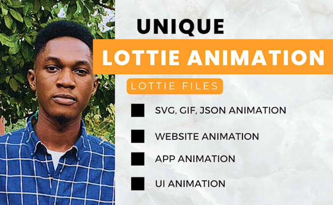 Create lottie animation for website and app, svg, lottie, icon, gif ... Create lottie animation for website and app, svg, lottie, icon, gif ...