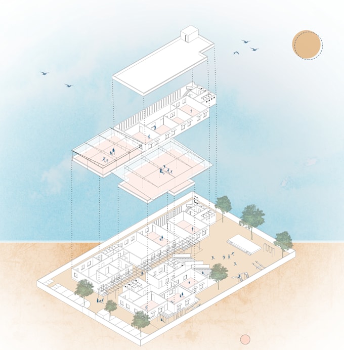 Do professional exploded isometric view illustrations by Satwikgoud621 ...