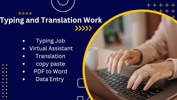 Do typing work,translation,transcription and copy paste by ...
