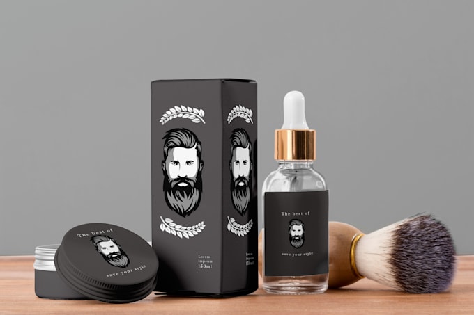Do beard hair oil label, box packaging, bottle design by ...
