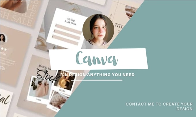 Create custom designs for you using canva by Hajramubarik | Fiverr