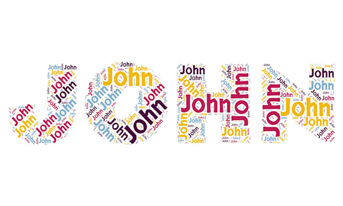 Design creative typography and word cloud art of any shapes and fonts ...