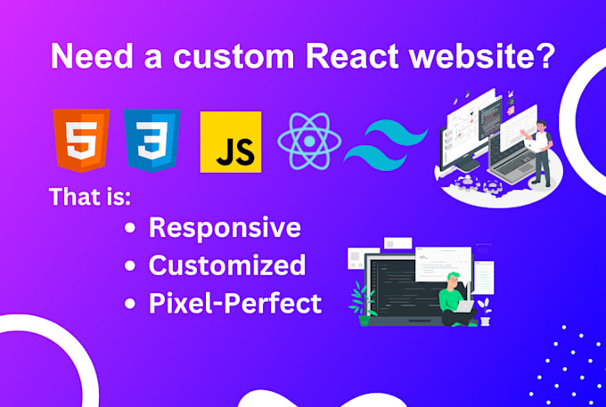 Create your website using react tailwind by Ankomj | Fiverr Create your website using react tailwind by Ankomj | Fiverr