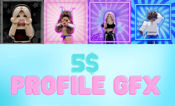 Make amazing avatar profile roblox gfx for you by Nolanneonee | Fiverr