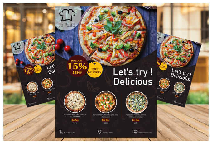 Design creative flyers for your club, event, food business by Fahikoth ...