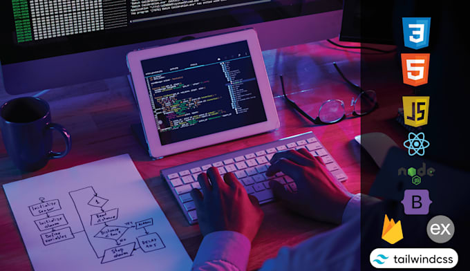 Be Your Professional Mern Stack Developer Reactjs Html Css Tailwind Bootstrap By A74graphics