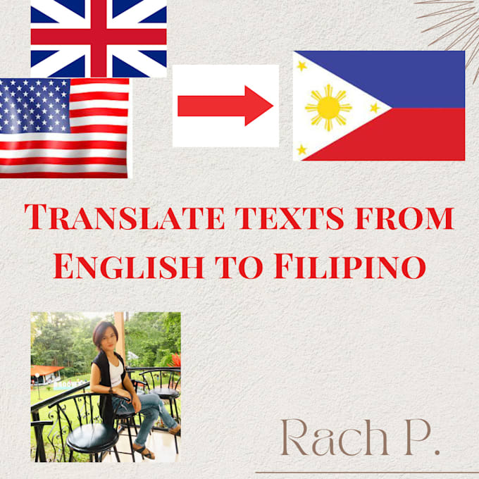 Accepts english to filipino localization by Rach_p18 | Fiverr