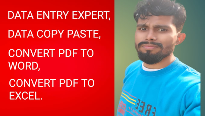 Do excel data entry,data convert, pdf to word, data cleaning by ... Do excel data entry,data convert, pdf to word, data cleaning by ...